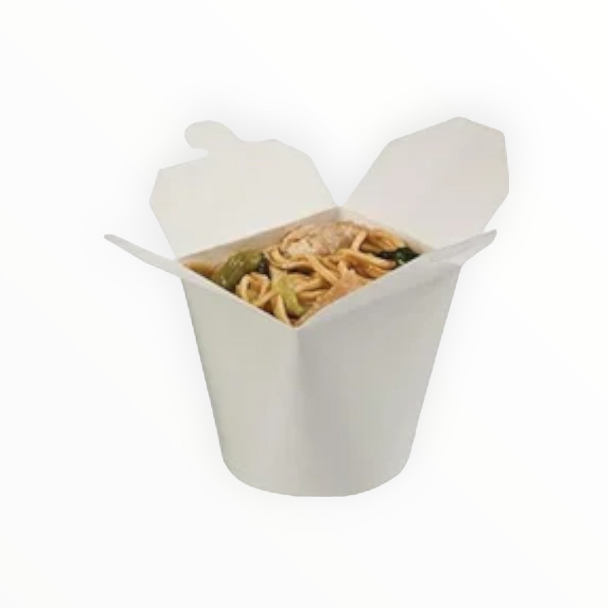 26oz White Leakproof Noodle Box – FreshPack Solutions Ltd