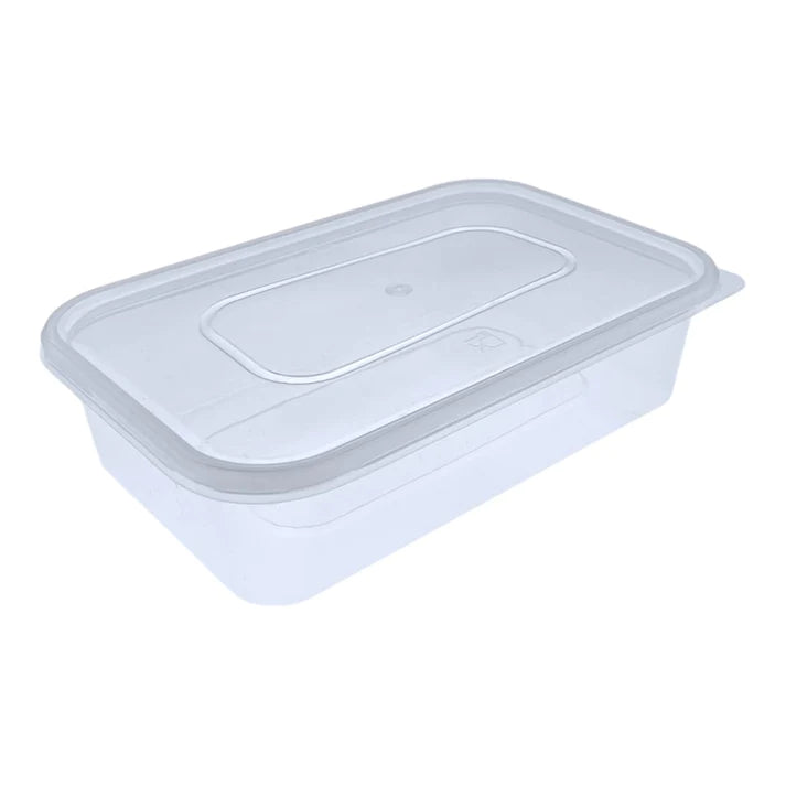 500ml Super-Heavy Plastic Container With Lid | FreshPack Solutions Ltd