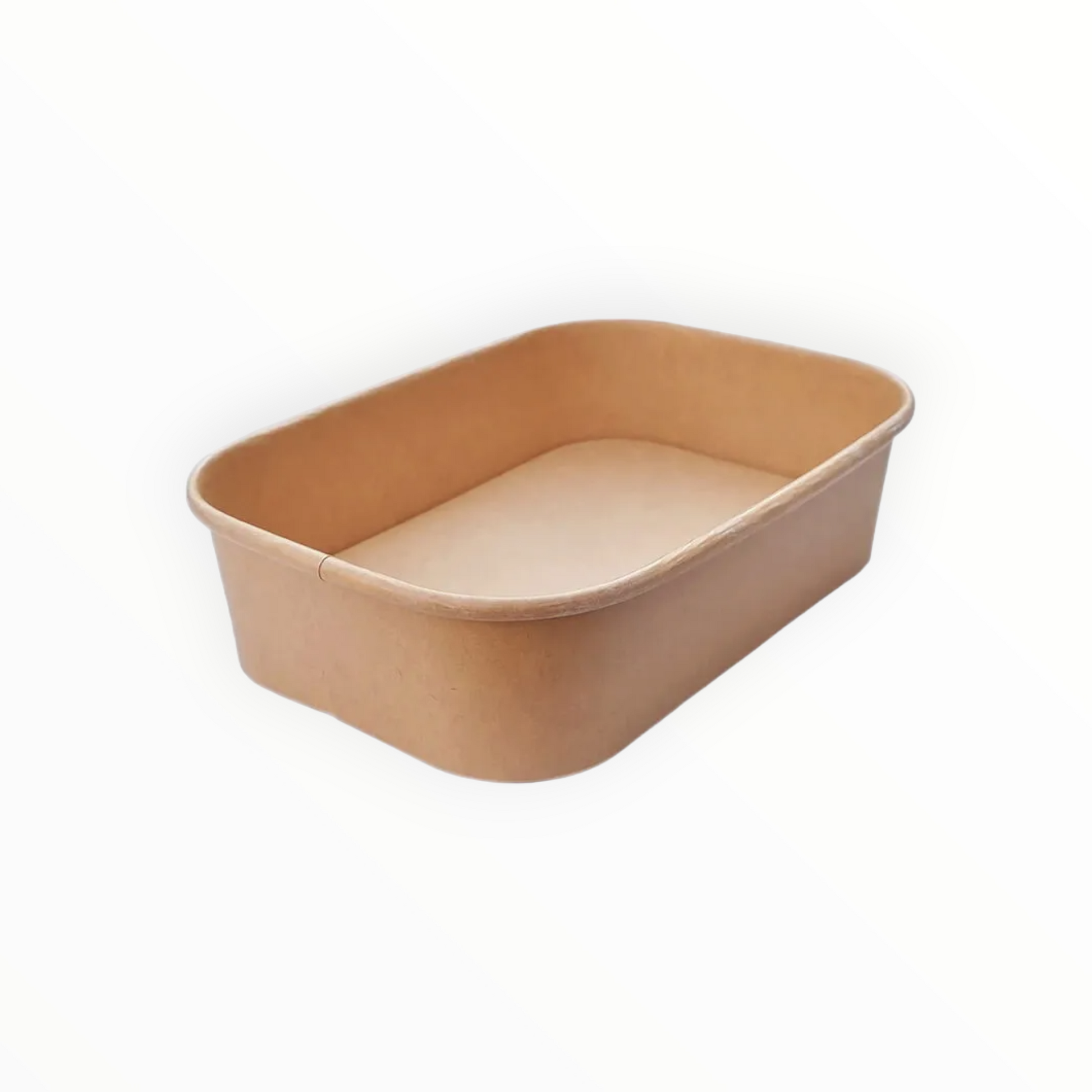 500ml Rectangular Kraft Bowl (Base) | FreshPack Solutions Ltd