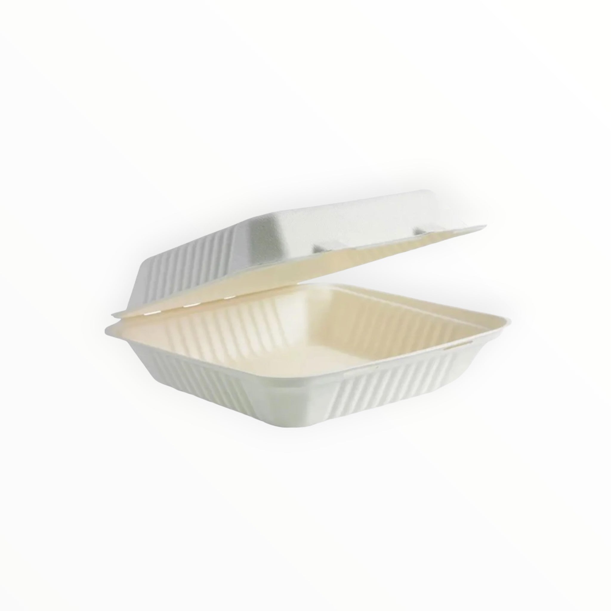 9" Bagasse Clamshell – FreshPack Solutions Ltd