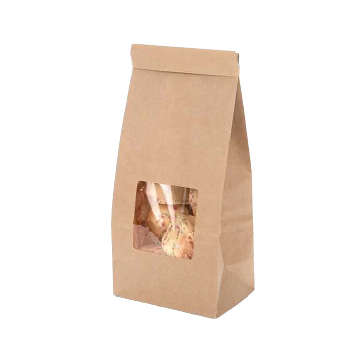 Kraft Window Paper Bag – FreshPack Solutions Ltd