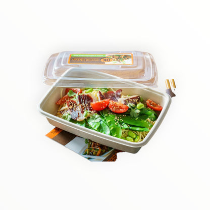 Sabert 950ml Rectangular Pulp Container Base | FreshPack Solutions Ltd