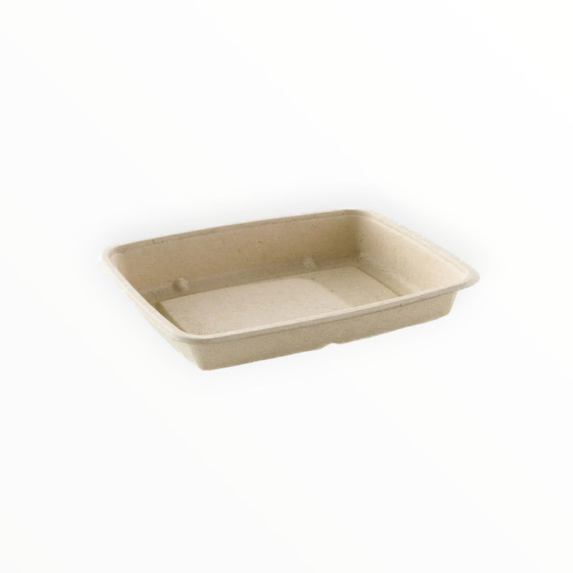 Sabert 600ml Rectangular Pulp Container Base – FreshPack Solutions Ltd